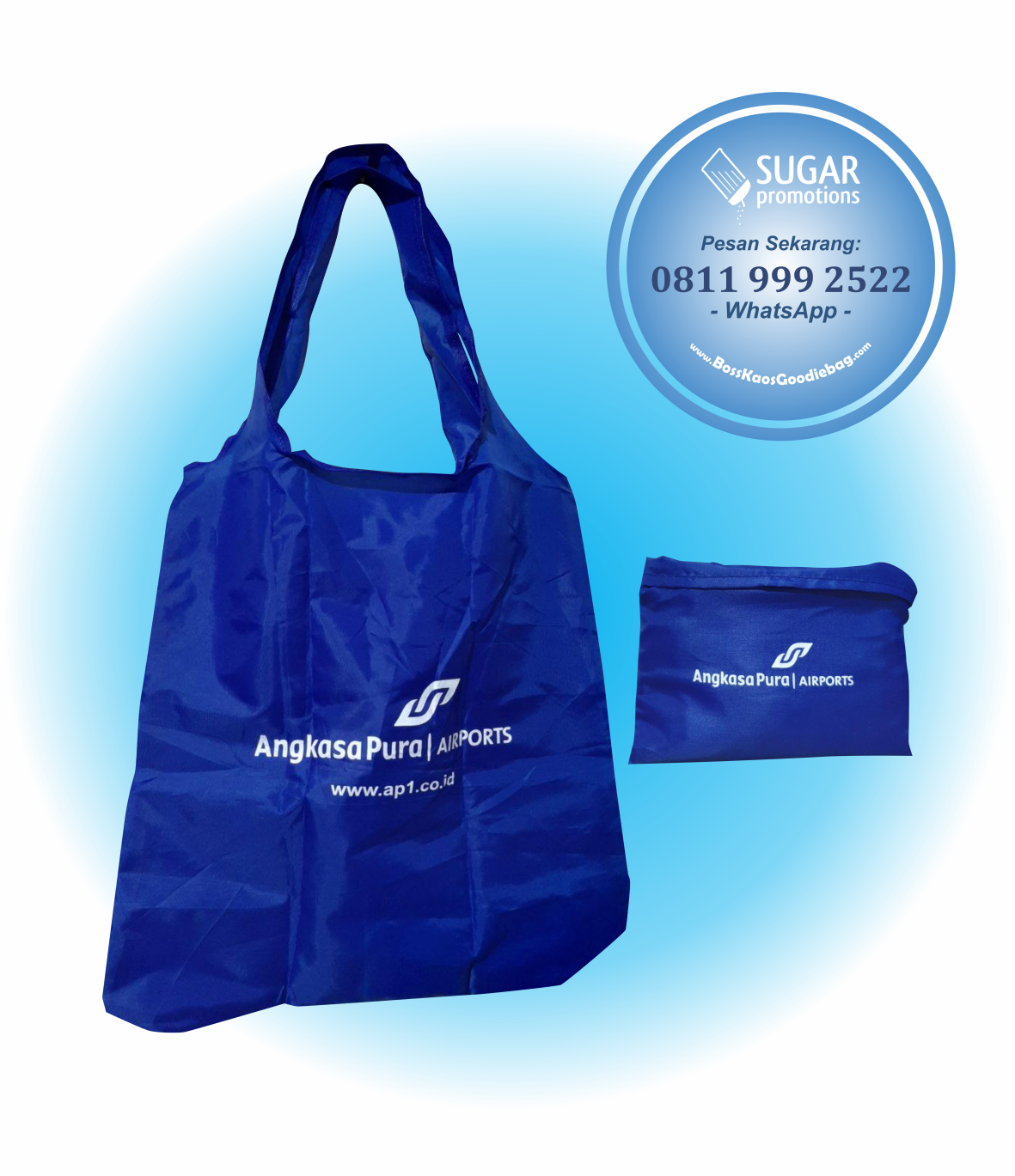 Tas Lipat Parasut Angkasa Pura | Tas Belanja Lipat | Sugar Promotions